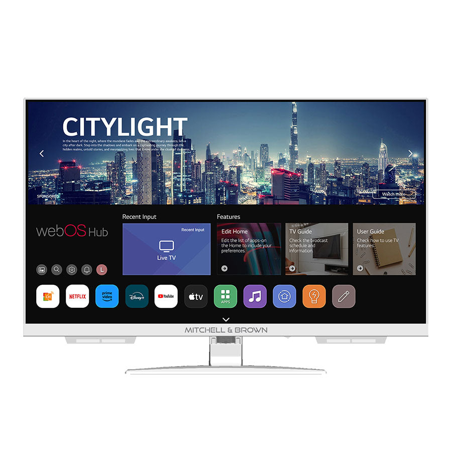 24in HD Ready WEBOS Smart White TV – Radio Times Shop